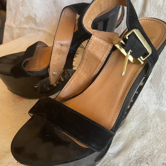 Shiekh | Shoes | Shiekh 96 Black And Tan Platform Wedge Shoes With ...